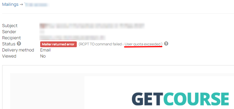 Common Mail Service Errors. Help center